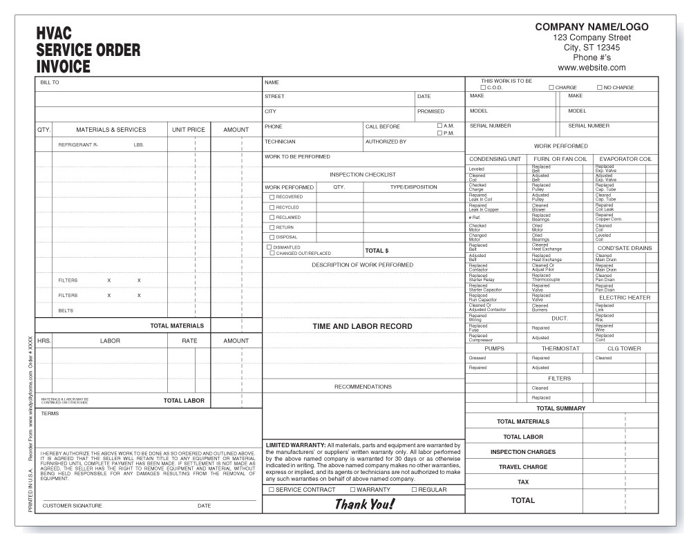 Pest Control Invoice Forms | Windy City Forms