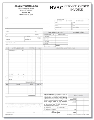 Pool Services Work Order/Invoice - Windy City Forms