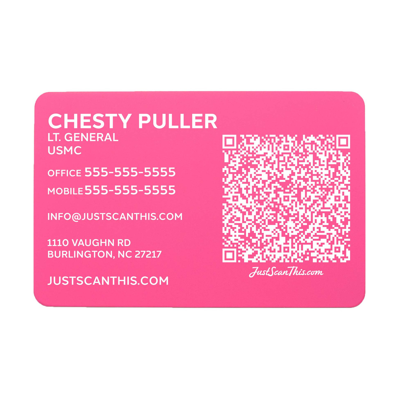 Just Scan This | Cerakoted Permanent Business Card