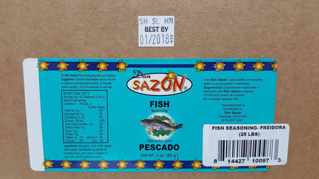 Don Sazon Fish Seasoning 25lbs - SpicesPros.com