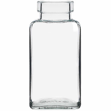 8 oz. (12 oz. Honey Weight) Orleans Square Glass Bottle Cork Finish ...