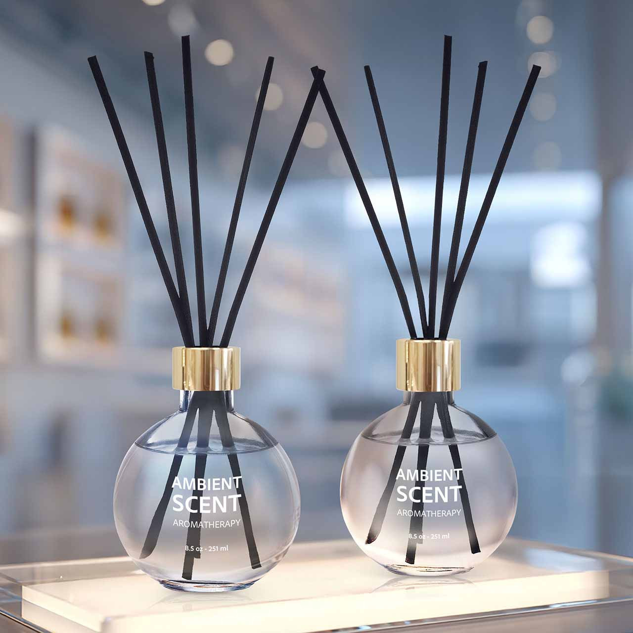 Reed Diffuser Screw Cap 28/410, Aluminum Gold Finish with Silicone Plug ...