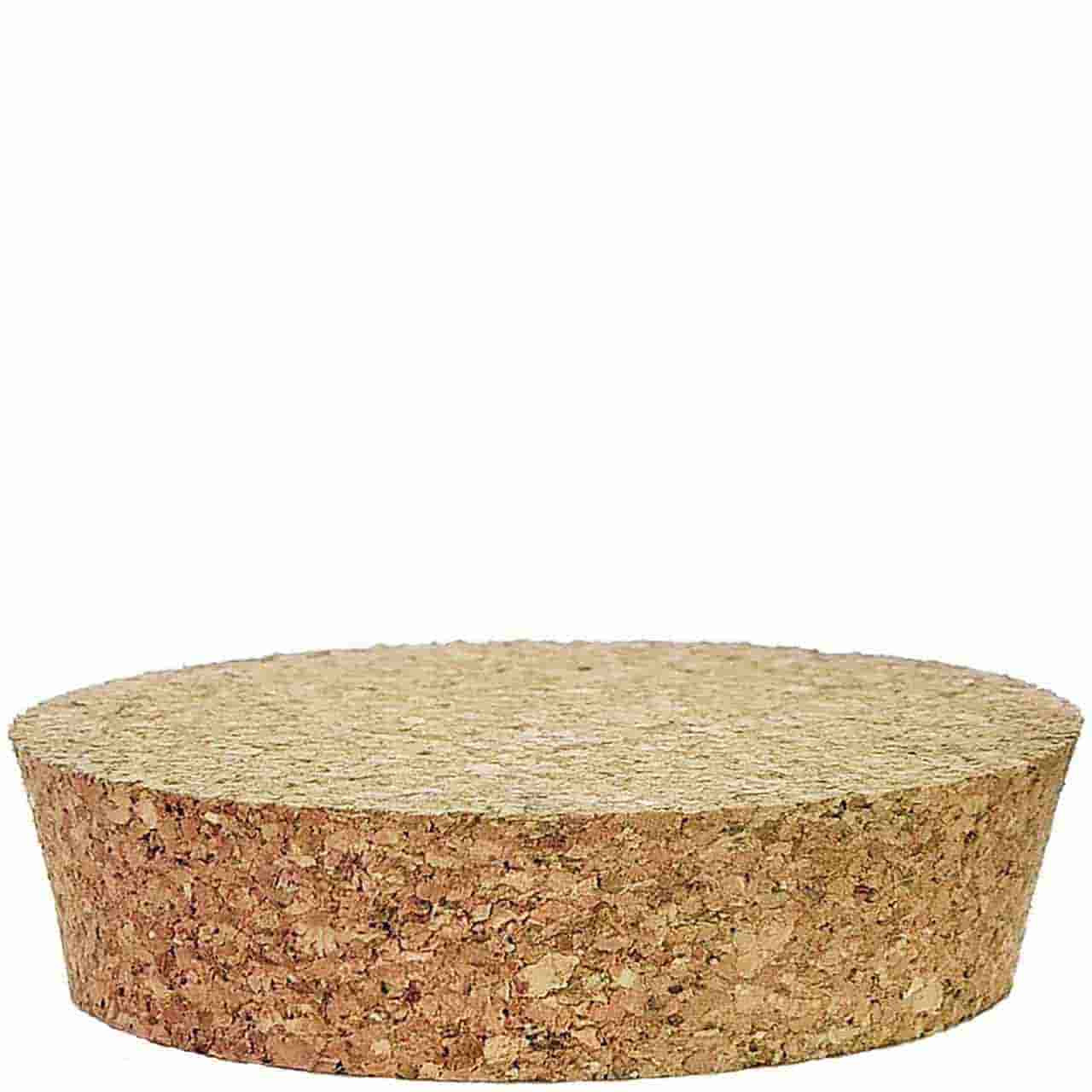 Tapered Agglomerated Cork 3 1/3" Top Diam, 2 7/8" Bottom Diam, 13/16" H ...