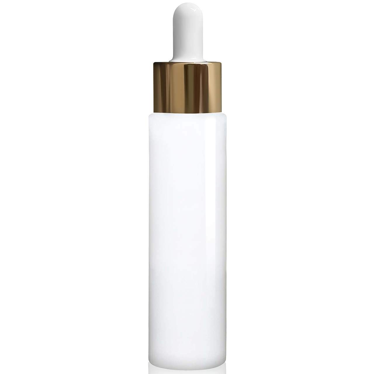 Dropper for Glass Bottle | Gold Collar White Bulb | Glassnow