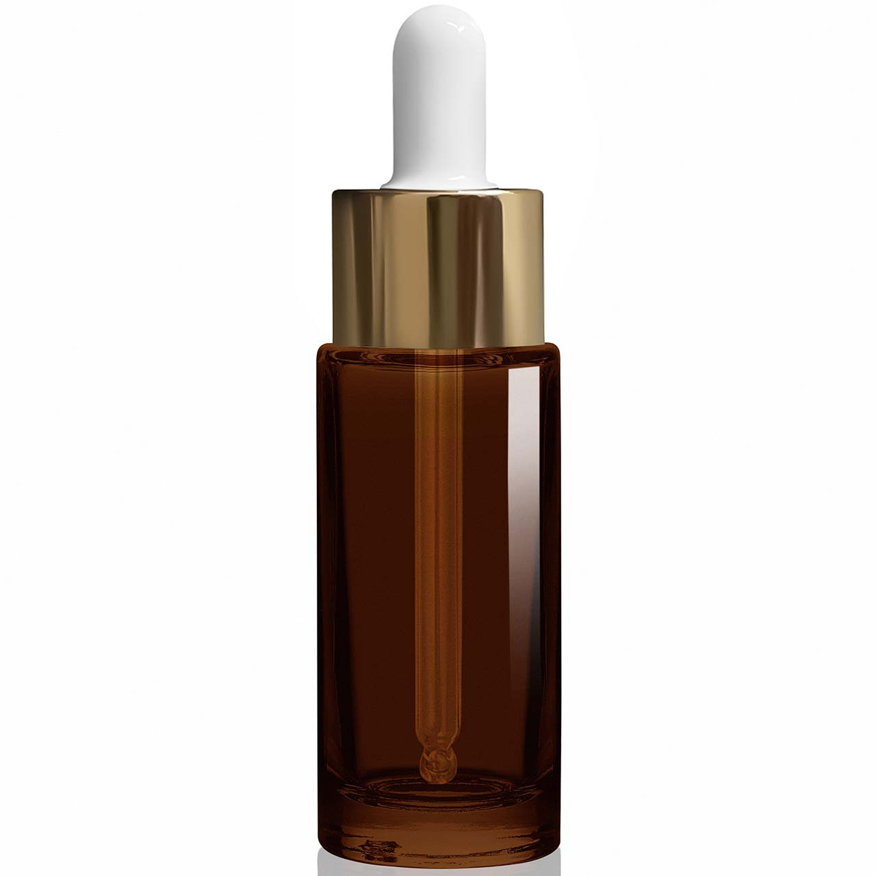 Dropper for Glass Bottle | Gold Collar White Bulb | Glassnow