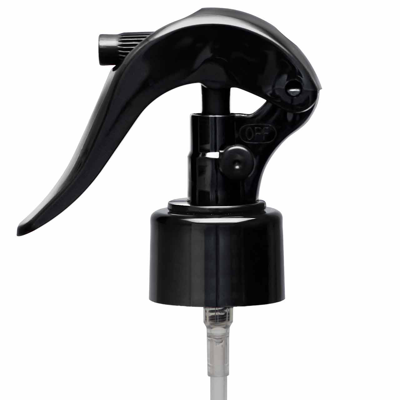 Dima Black Mini Mist Trigger Sprayer 28/410, 0.25ml Output | Glassnow
