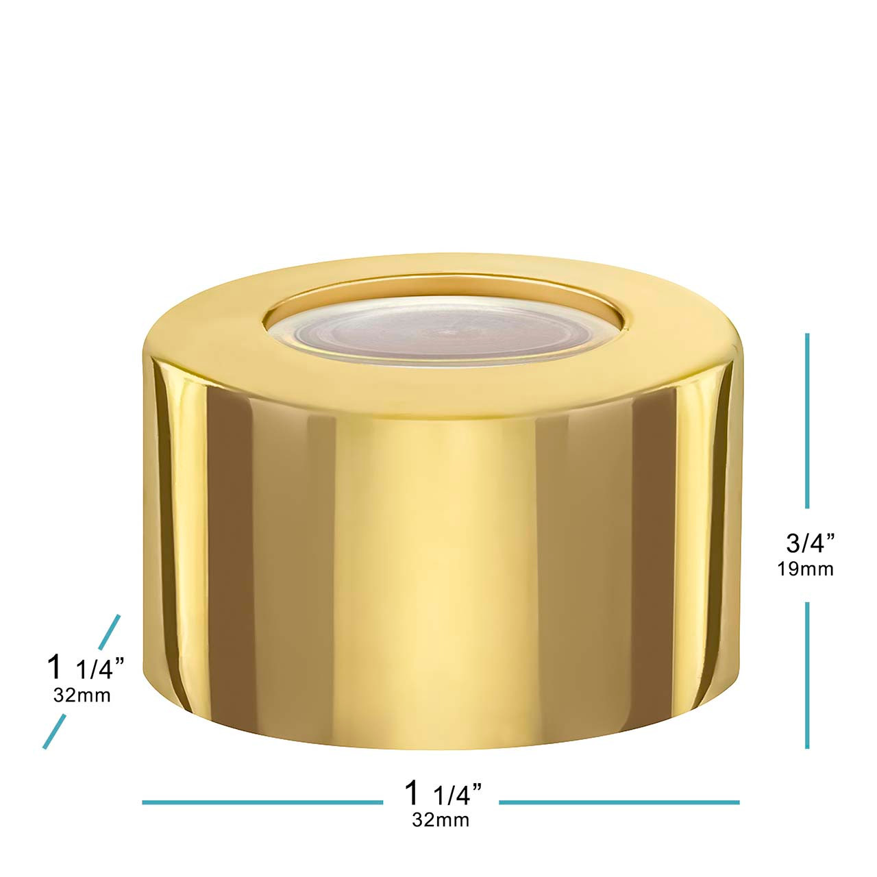 Reed Diffuser Screw Cap 28/410, Aluminum Gold Finish with Silicone Plug ...