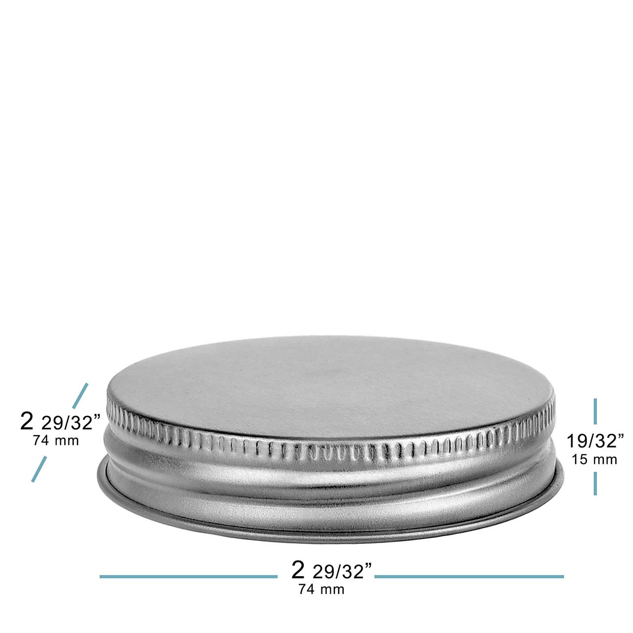 Screw Cap 70-450 Electrolytic Tinplate Silver No Liner | Glassnow