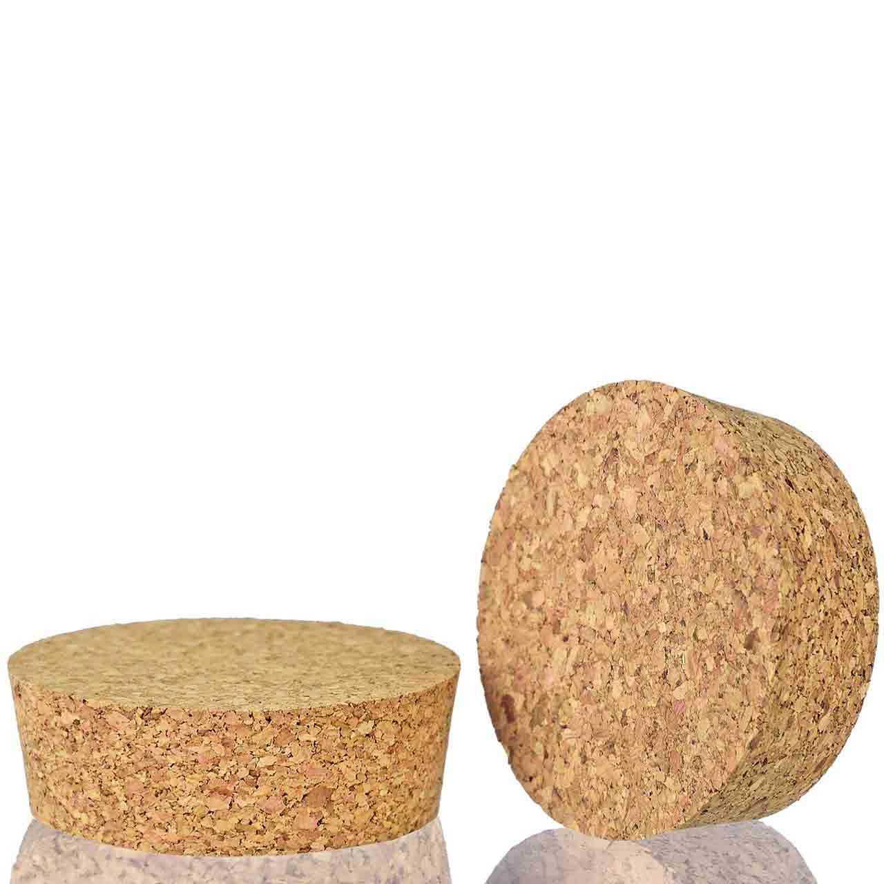 Tapered Agglomerated Cork 2 7/8" Top Diam, 2 5/8" Bottom Diam, 13/16" H ...