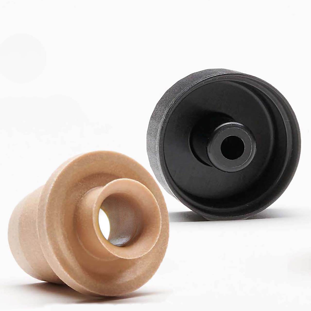 19.5mm Bar Top and Pourer - Black Plastic Cap with Synthetic Shank ...