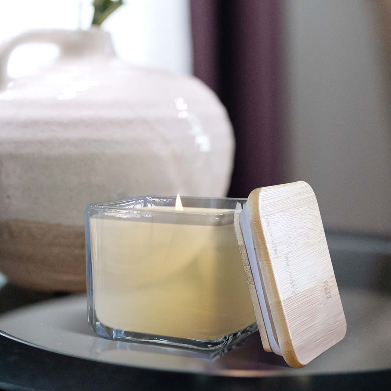 16 oz Lexington Cube Glass Container | Glassnow