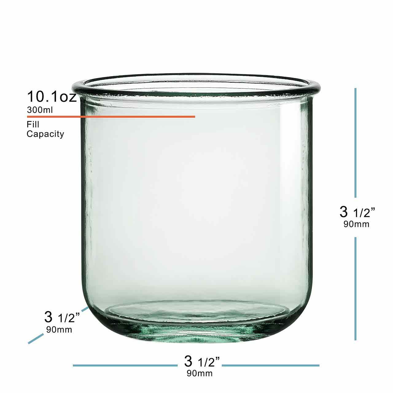 Recycled Glass Container 10 Oz Classico Recycled Glass Candle