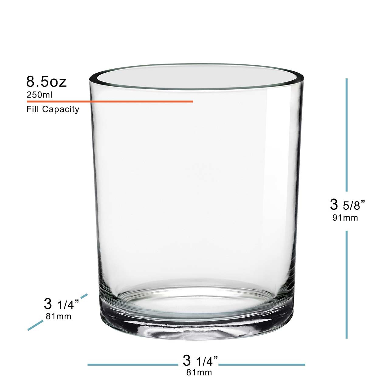 8.5 oz Old Town Glass Container | Glassnow