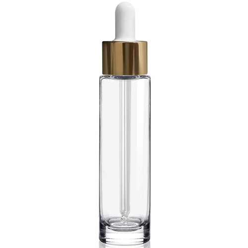 Dropper for Glass Bottle | Gold Collar White Bulb | Glassnow