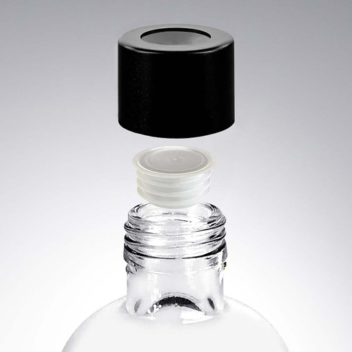 Reed Diffuser Screw Cap 28/410, 25mm Aluminum Black Finish with ...