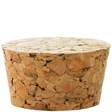 Tapered Cork, Agglomerated, 1 1/4" Top Diam, 1 1/16" Bottom Diam, 11/16 ...