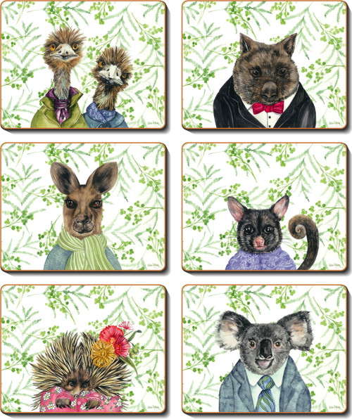 Bush Tucker Coasters - Cinnamon Table