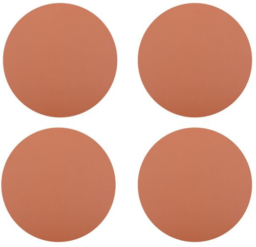 Round Caramel Togo Coasters - Cinnamon Table