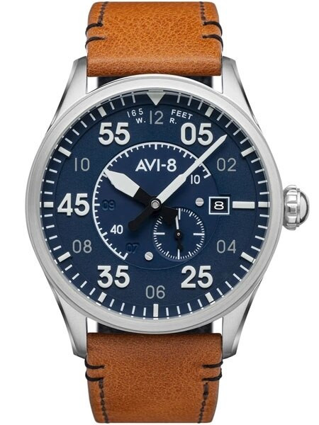 AVI-8 Aviator Spitfire 300 Edition Pilot Watch with 21-Jewel Automatic ...