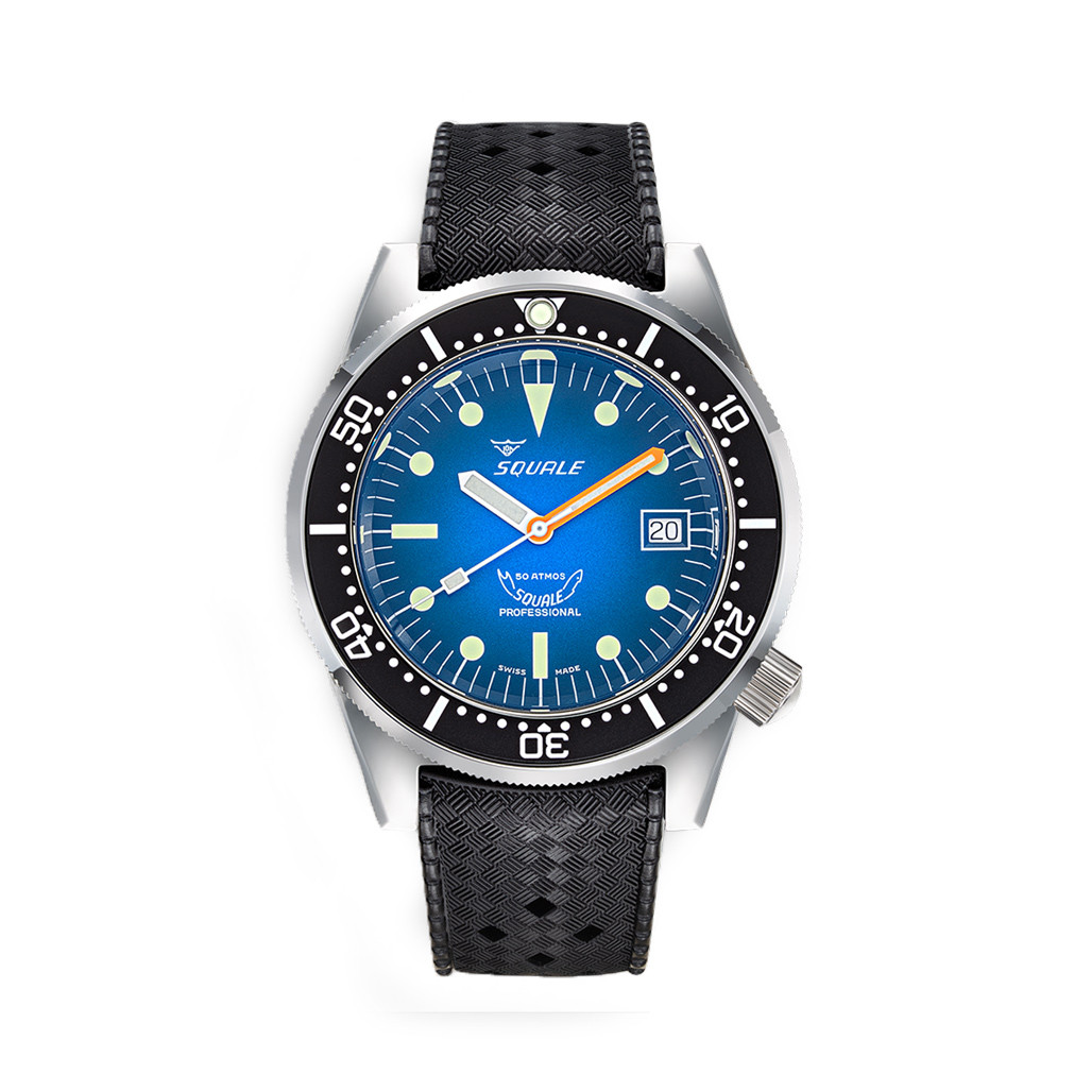 Squale 500 Meter Profondo Blue Ray Dive Watch with Ombre Dial #1521PROFD.HT