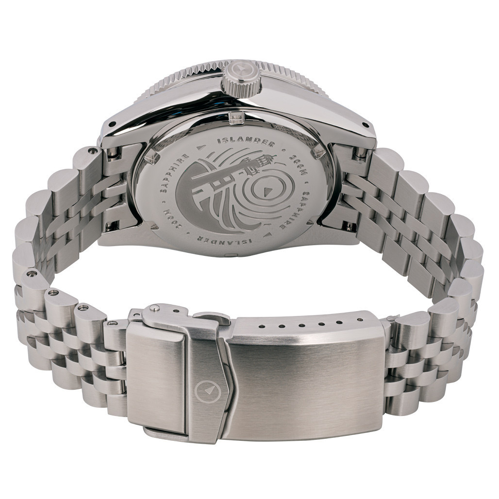 Islander Northport Hi-Beat Automatic Dive Watch with Ocean Blue and ...