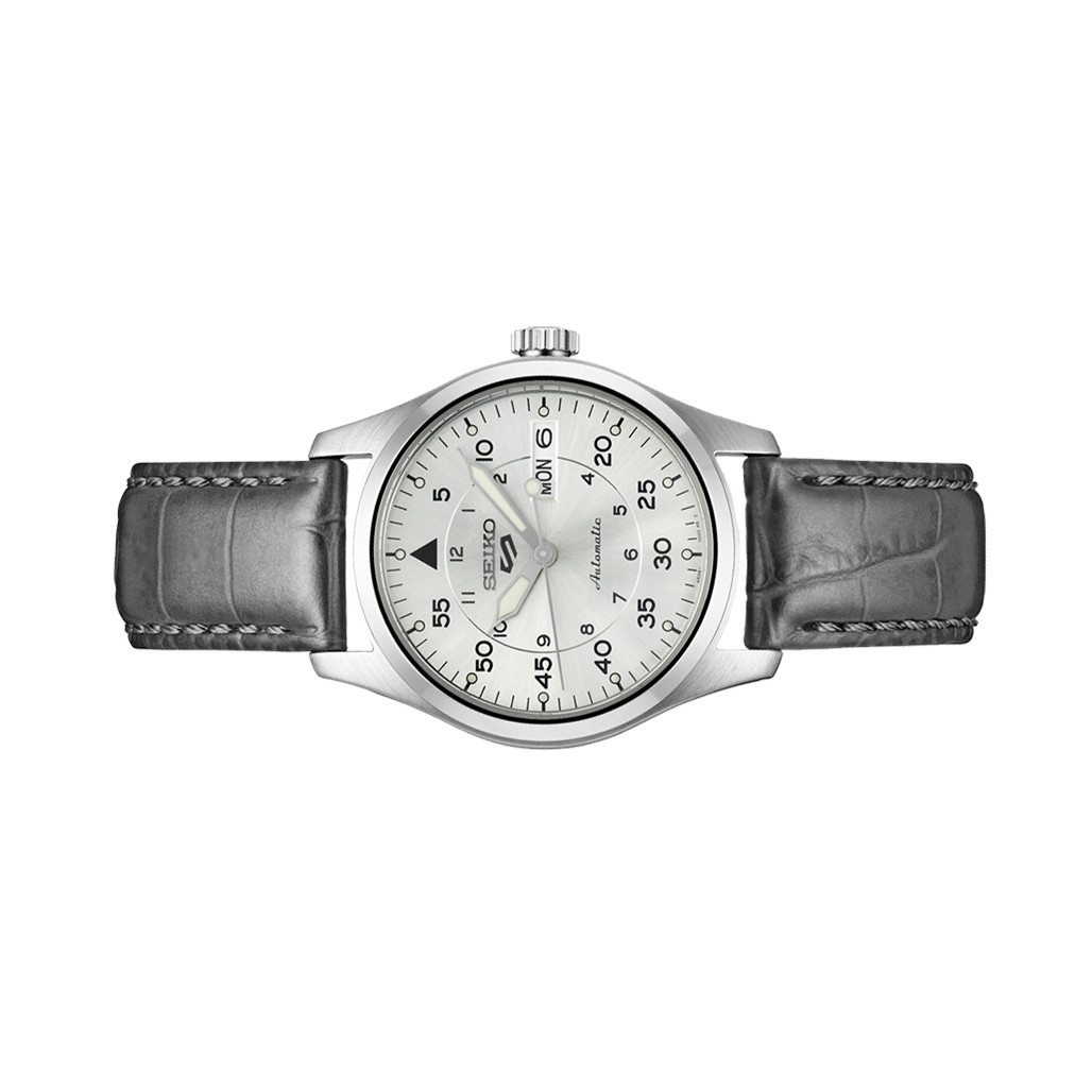 Seiko 5 Sports Automatic 36mm Watch with Silver Dial #SRPJ87
