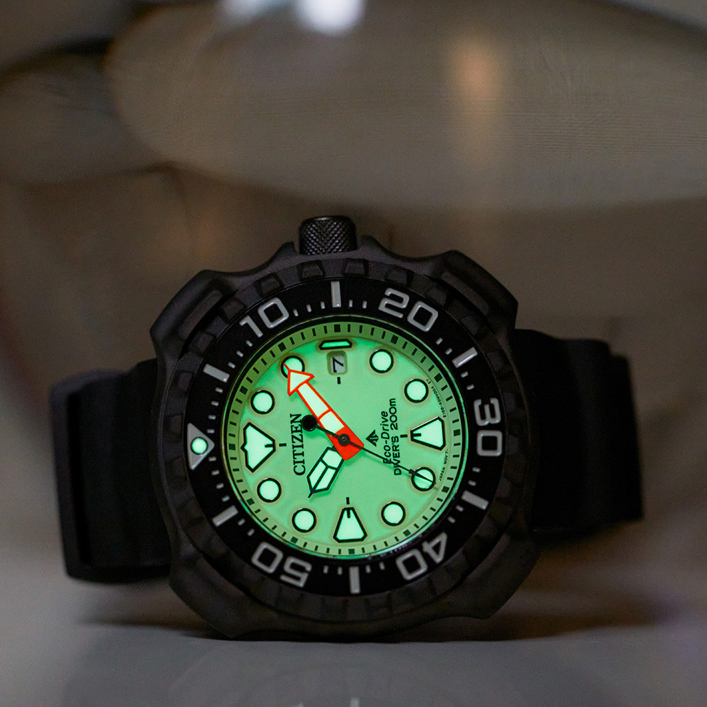 Citizen Promaster DLC Super Titanium Solar Dive Watch with Full Lume ...