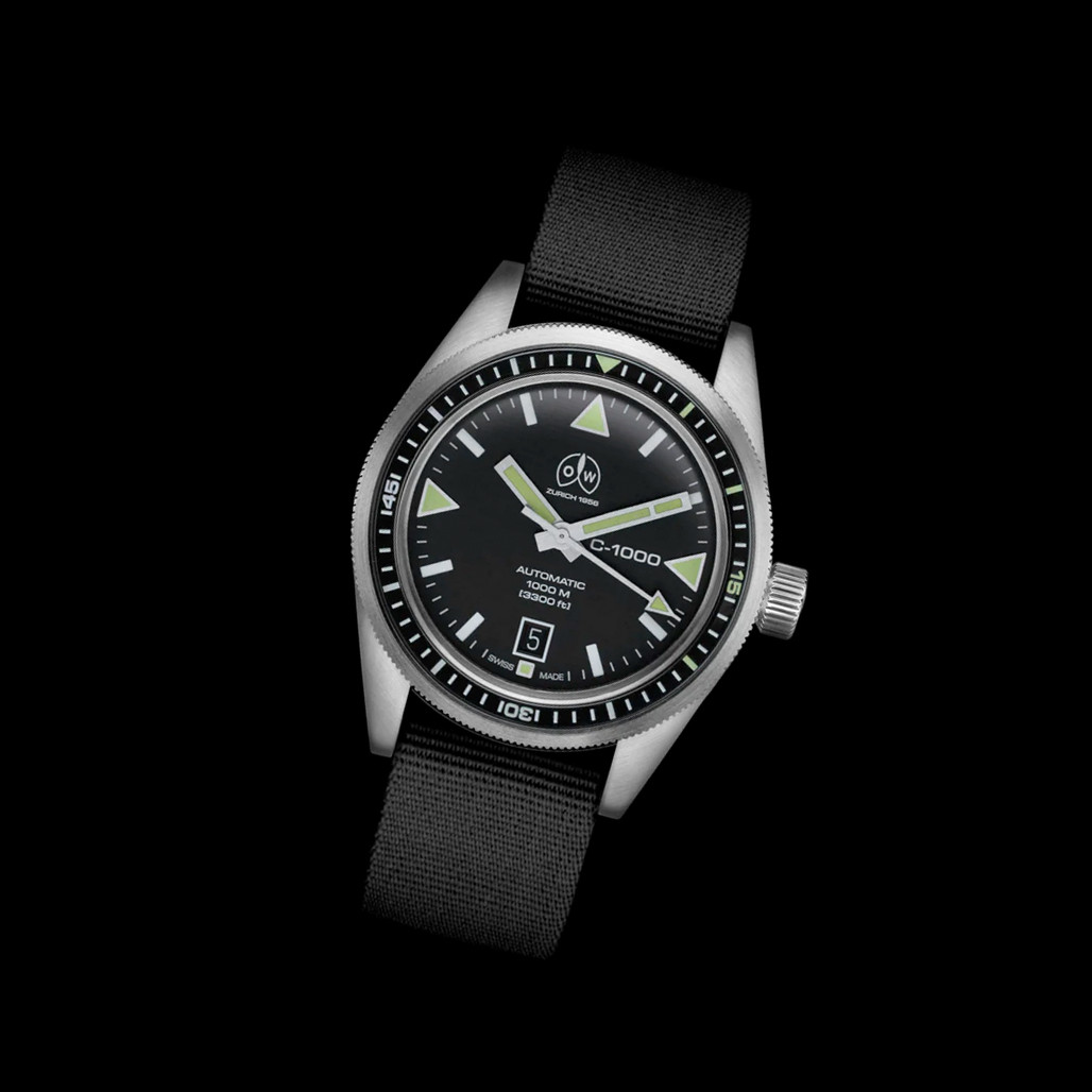 Ollech & Wajs Swiss Automatic C-1000 Dive Watch #OW-C-1000