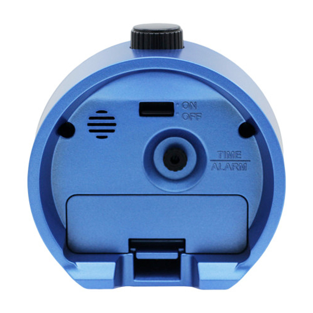 Seiko Mai Modern Rotating Bezel Alarm Clock in Metallic Blue #QHE207ELH