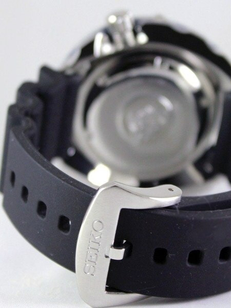 Seiko 24-Jewel Automatic Black PVD Dive Watch with Case Shroud #SRP655