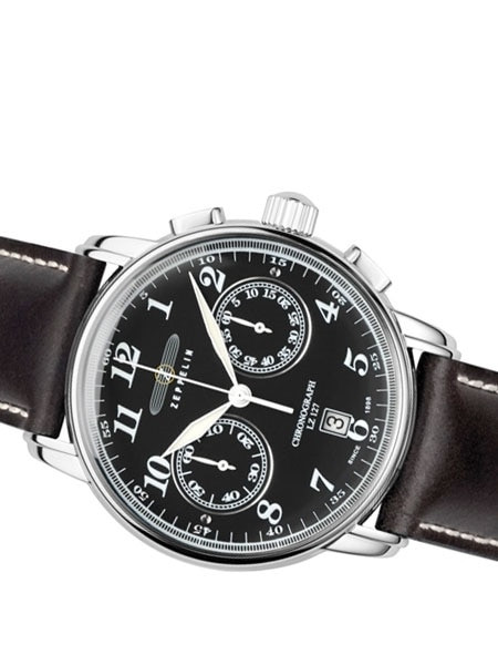 Graf Zeppelin Chronograph watch with sixty minute timer #7678-2