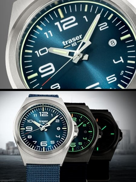 Traser P59 Essential M Blue Quartz Tritium Illumination Watch #108210