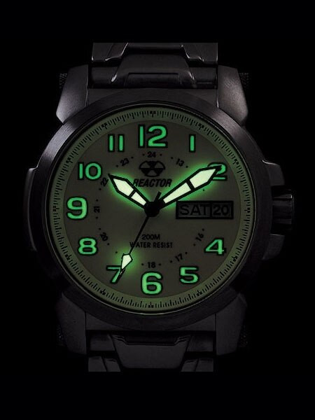 Reactor Atom Watch with SuperLuminova Illumination, Stainless Steel ...