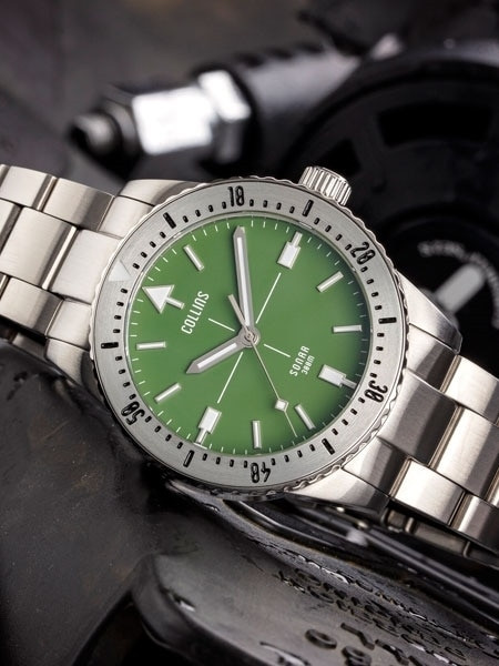 Collins SONAR Swiss Automatic, 300 Meter Dive Watch with Sapphire ...