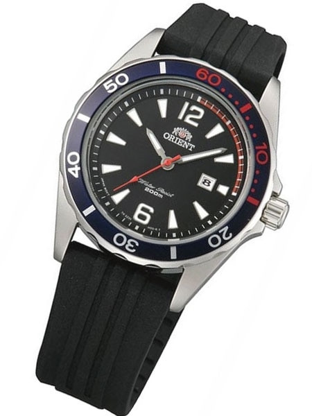 Orient Quartz Ms. Diver 200M Dive Watch with black rubber strap #SZ3V003B