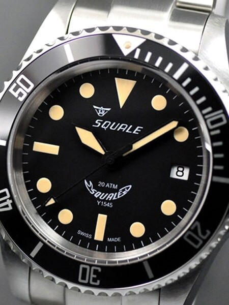 Squale 200 meter Maxi Swiss Automatic Dive watch with Domed Sapphire ...