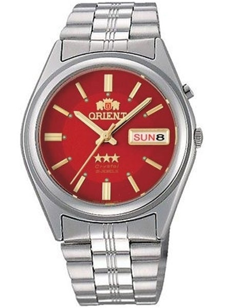 Orient Automatic Watch with Red Dial and Stainless Steel Bracelet #EM6Q00DH
