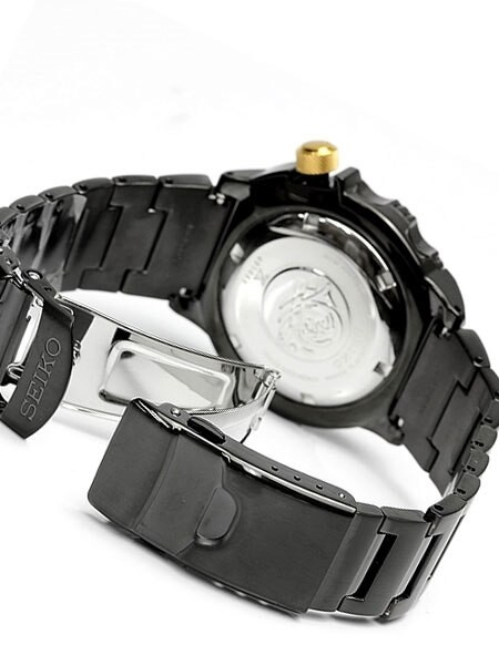 Seiko Prospex Monster with 24-Jewel Automatic Movement and Black ion ...