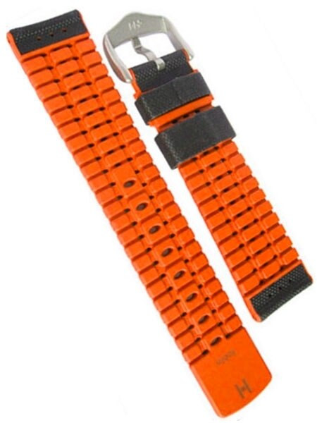 Hirsch Robby Watch Strap with sailcloth effect leather and rubber ...