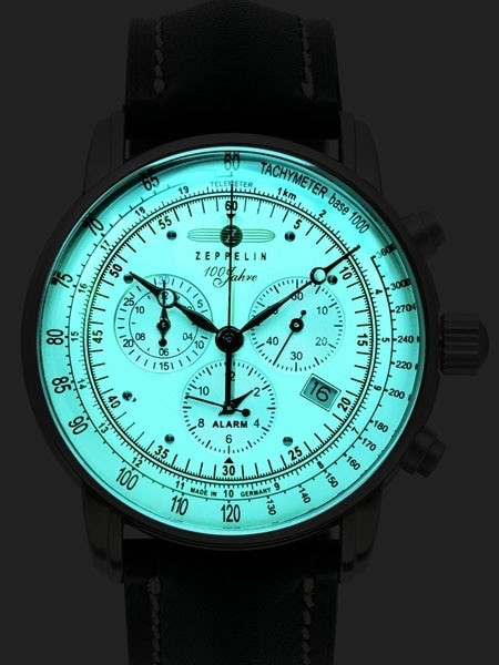 Graf Zeppelin Swiss Quartz Chronograph Watch with Alarm Function #8680-3