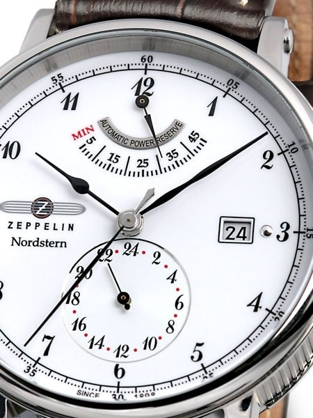 Graf Zeppelin Nordstern Automatic Watch with Power Reserve and Sapphire ...