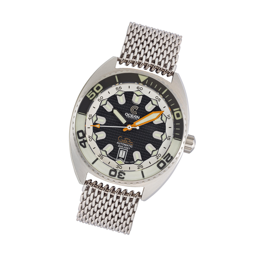 Ocean Crawler Core Diver V4 with Black and White Dial #OC-CR4-BW