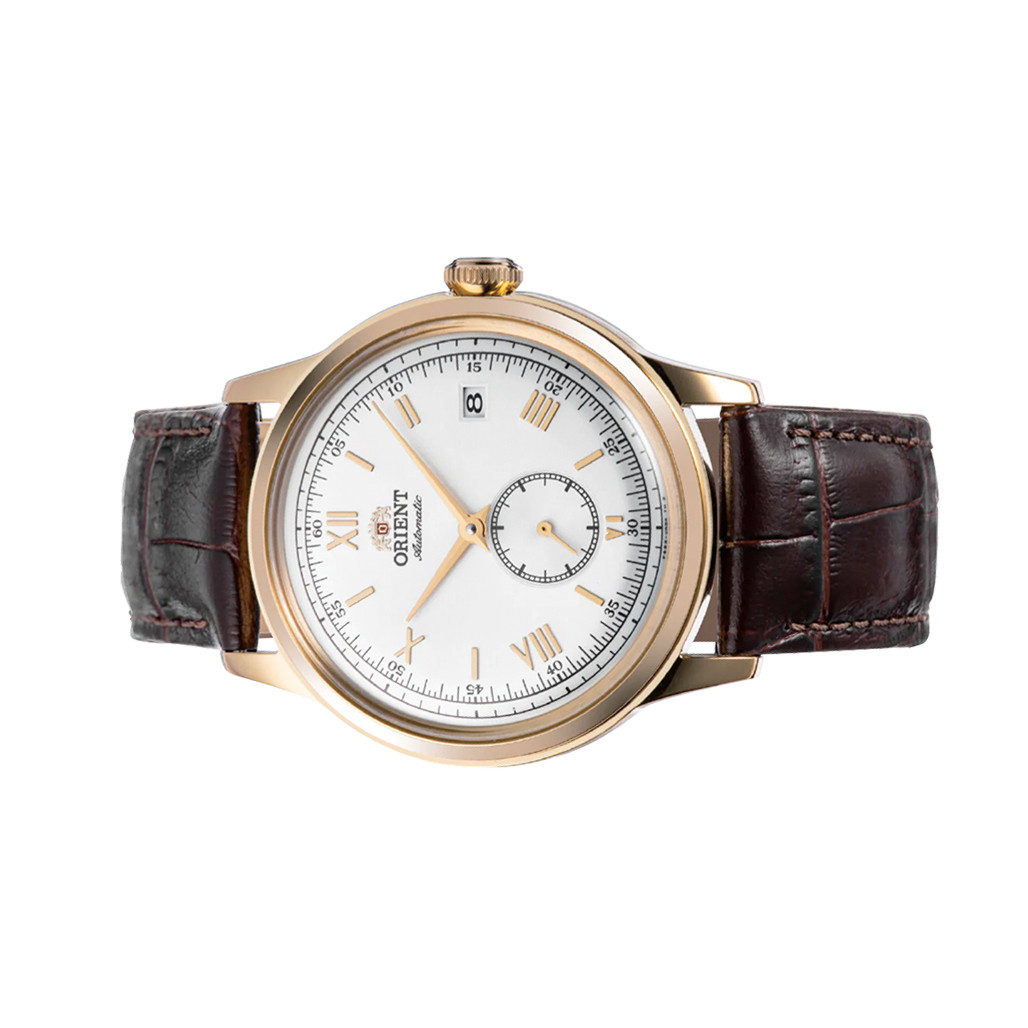 Orient Bambino Version 2 Small Seconds with Yellow Gold White Dial #RA ...