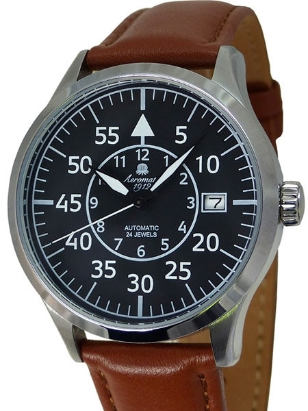Aeromatic 1912 Beobachter Aviator Automatic Watch with Date Window #A1434
