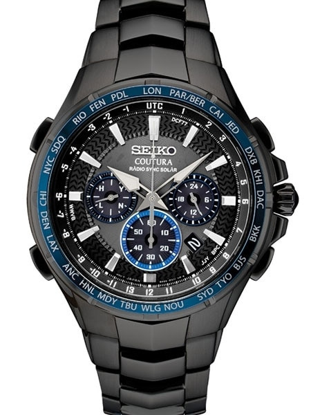 Seiko Radio Synced, Solar Powered ,World Time Chronograph Watch with ...