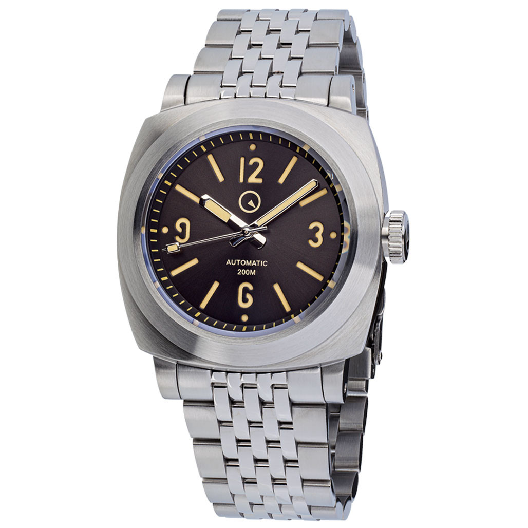 Islander Black Sandwich Dial Automatic Dive Watch with AR Sapphire ...