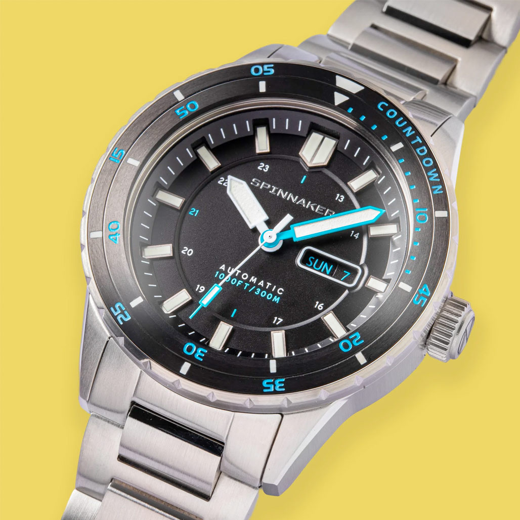 Spinnaker Hass Automatic Dive Watch with Pebble Black Dial #SP-5099-22