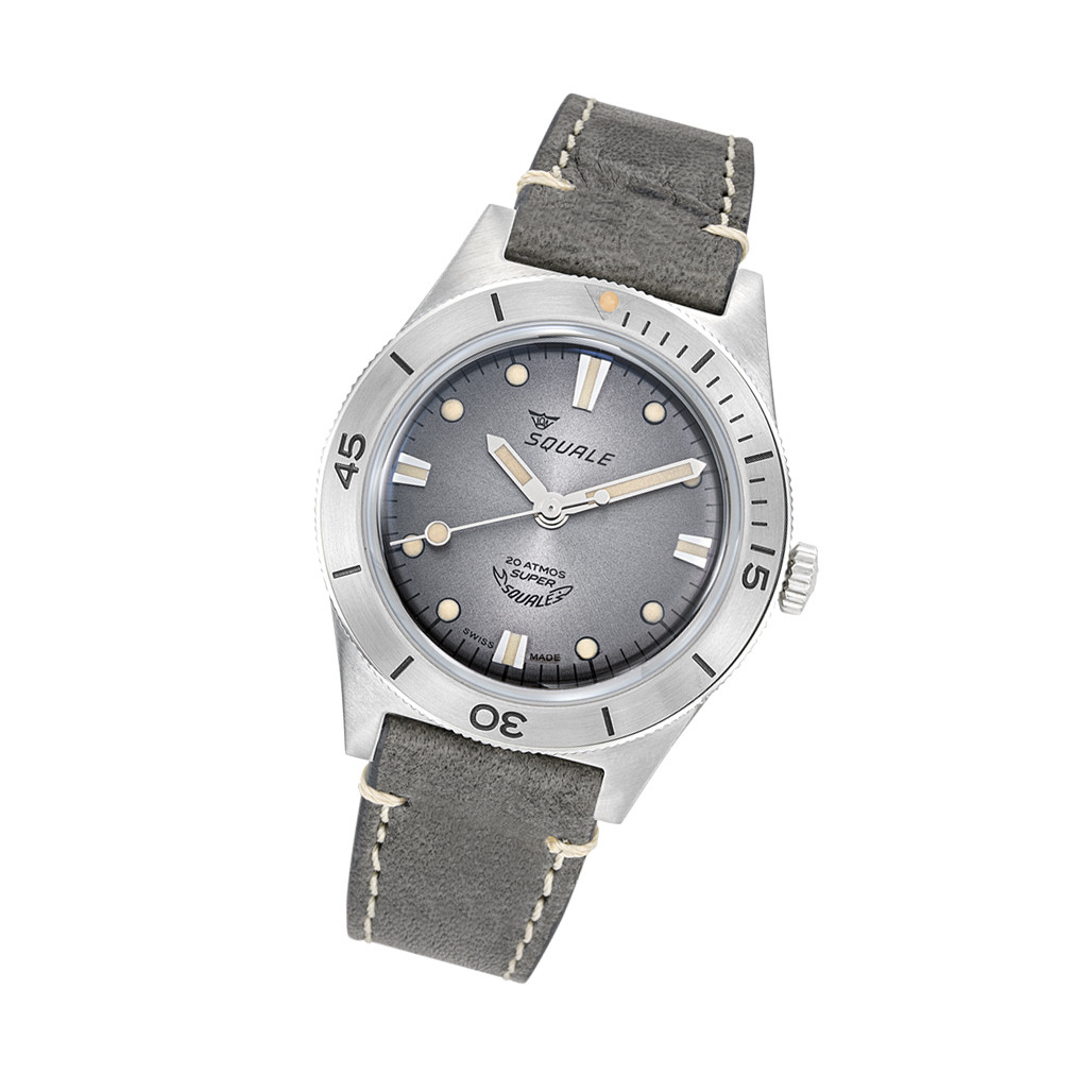 Squale "Super-Squale" Swiss Automatic Skin Diver with Radiant Grey Dial ...