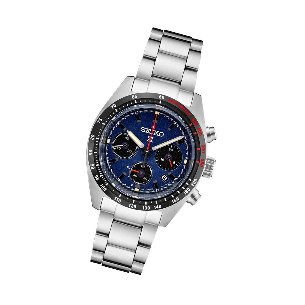 Seiko Prospex Speedtimer Solar Chronograph with Dark Blue Dial #SSC815