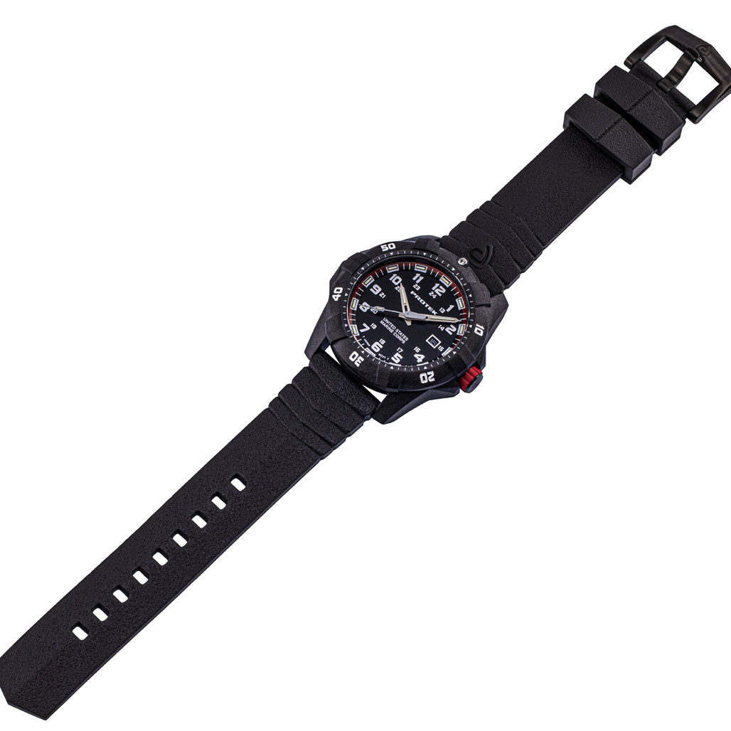 Protek Carbon Composite Official USMC Tritium Dive Watch with Red ...
